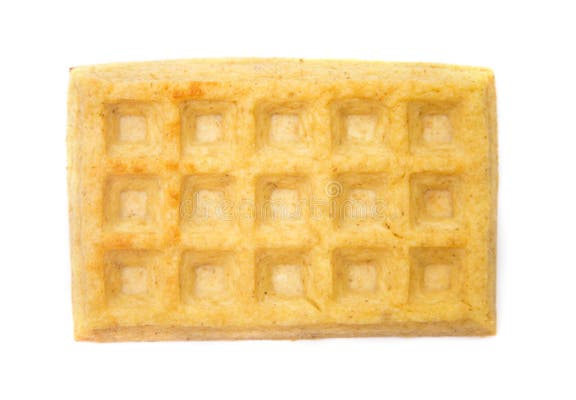 Rectangle Waffles on a White Background Stock Photo - Image of bakery ...