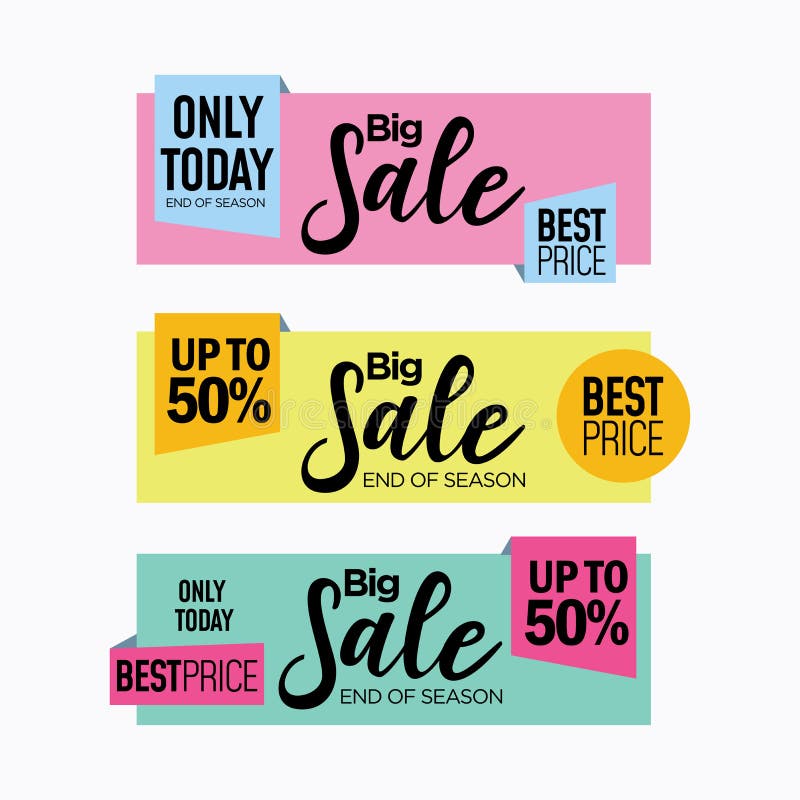 Rectangle web banner sale stock vector. Illustration of layout - 148382627