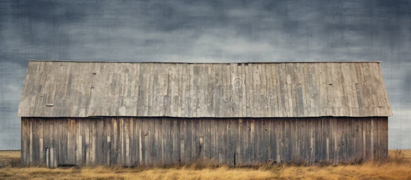 Rectangle Wooden Barn in Field with Hardwood Plank Flooring and Siding ...
