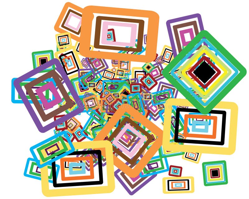 Odd Square Spiral Background 2 Stock Illustration - Illustration of ...