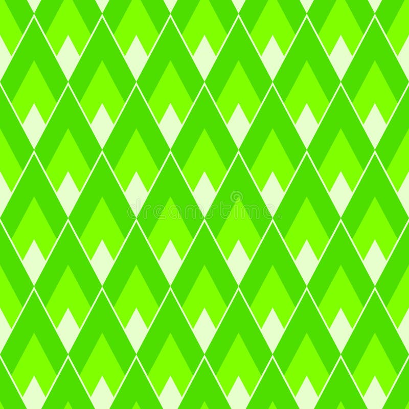 Rectangles or Lozenges Seamless Pattern in Trendy Neon Lime Color Stock ...