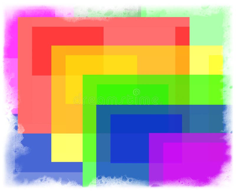 Rectangles Lumineux Dans La Trame Blanche Illustration Stock ...