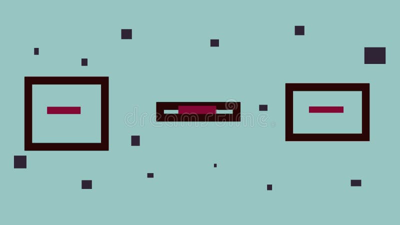 Rectangles Narrow and Expand Vertically. Stock Video - Video of ...