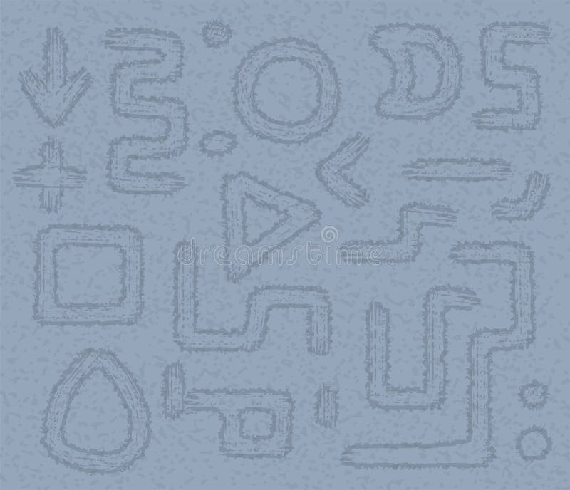 Rectangles, Shapes and Arrows Stock Vector - Illustration of grunge ...