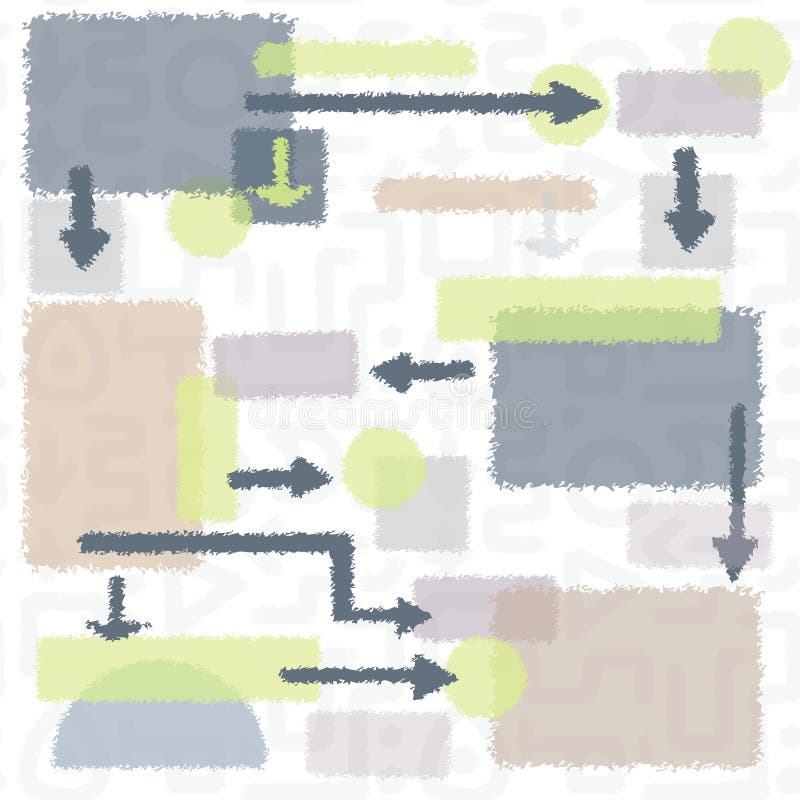 Rectangles, Shapes and Arrows Stock Vector - Illustration of empty ...