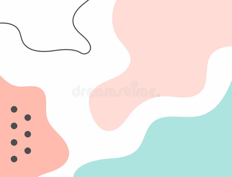 Rectangular Abstract Background with Different Shapes. Drawn by Hand ...