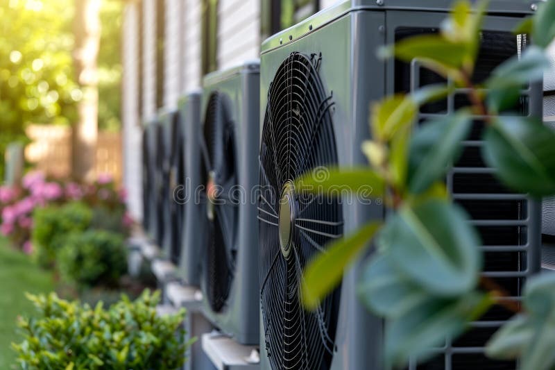 Rectangular Air Conditioner Outdoor Unit. Generate Ai Stock Image ...