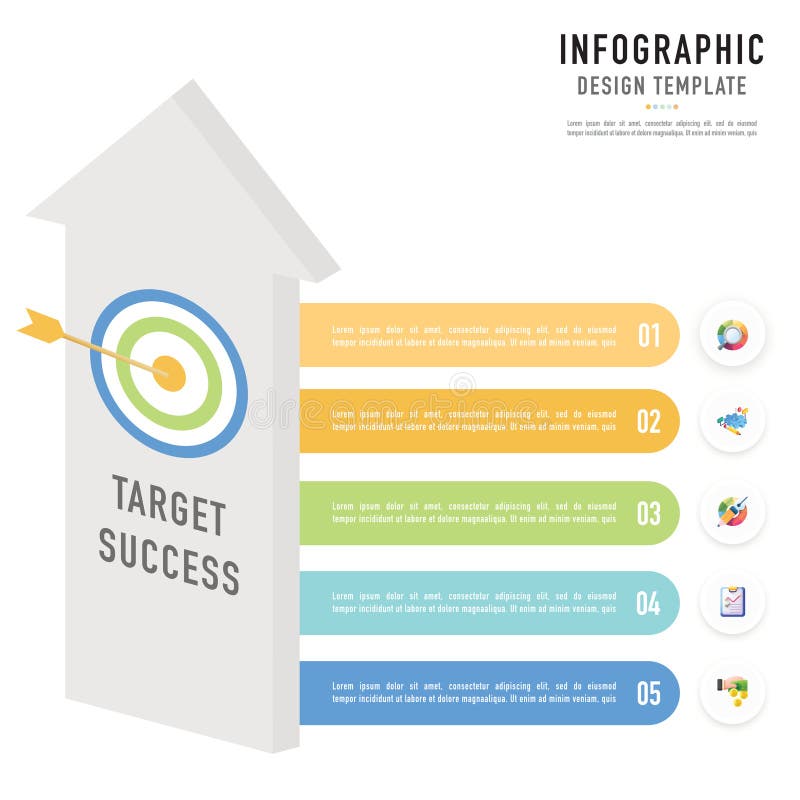 Rectangular and Arrow Infographic for Business Presentation Stock ...