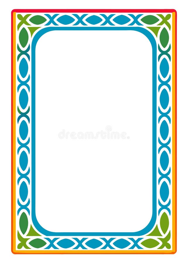 Rectangular Baby Frame in Blue-green Color on a White Background with a ...