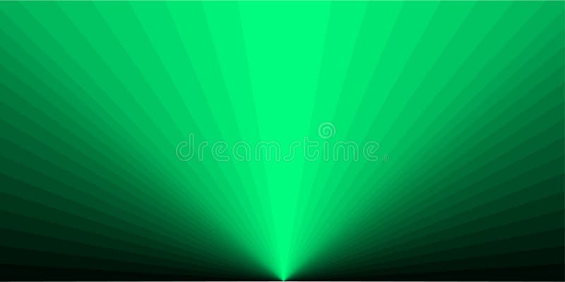 Rectangular Background in the Form of Green Rays Stock Vector ...