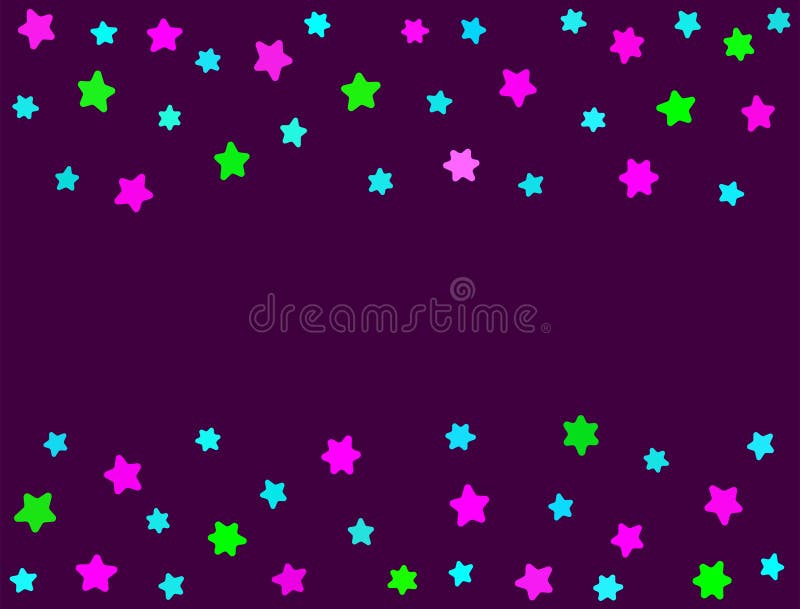 Rectangular Background with Scattered Stars. Stock Vector ...