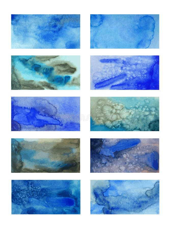 Rectangular Backgrounds for Banners with a Watercolor Texture. Stock ...