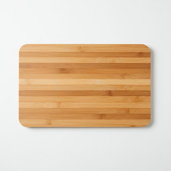 Rectangular Bamboo Cutting Board with Rounded Corners, Featuring ...