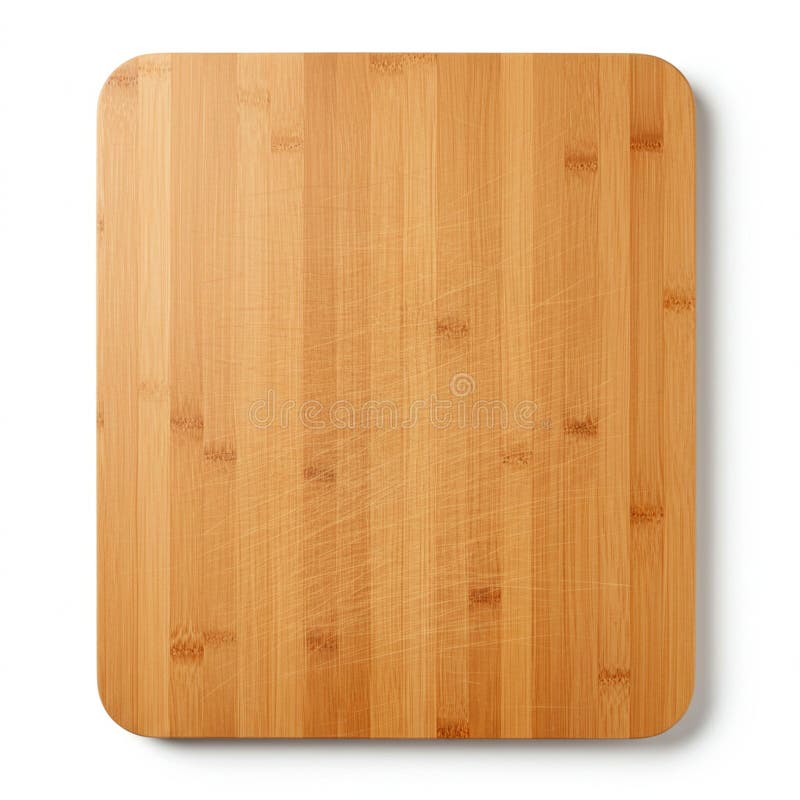 Rectangular Bamboo Cutting Board with Rounded Corners, Showing a ...