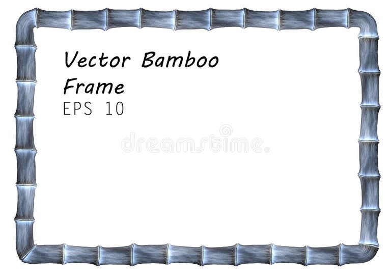 Rectangular Bamboo Frame - Indian Cane Cadre Stock Vector ...