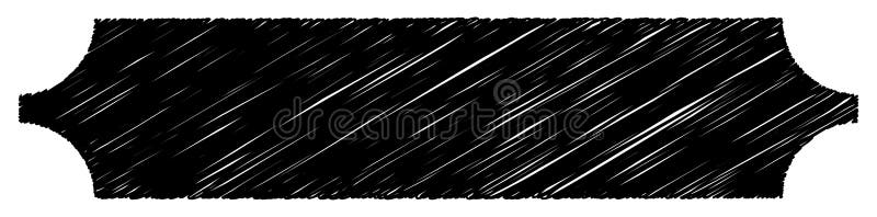 Rectangular Banner, Plaque, Banner Shapes with Scribble Effect Stock ...