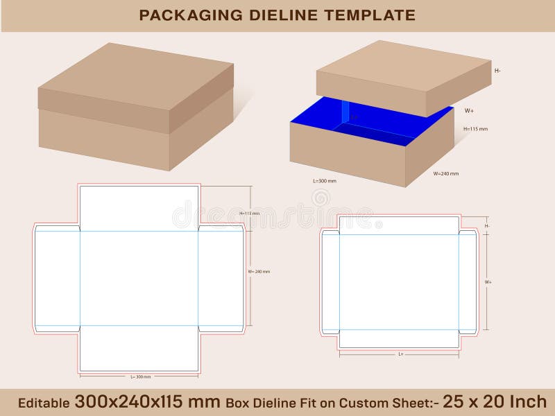 Box 300x240x115mm Stock Illustrations – 1 Box 300x240x115mm Stock ...