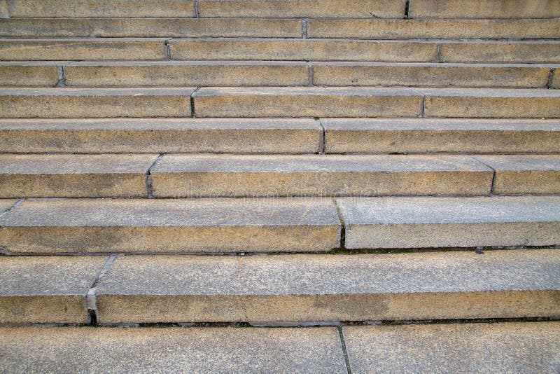 Rectangular Beige Granite Steps on a Clear Sunny Day, Texture ...