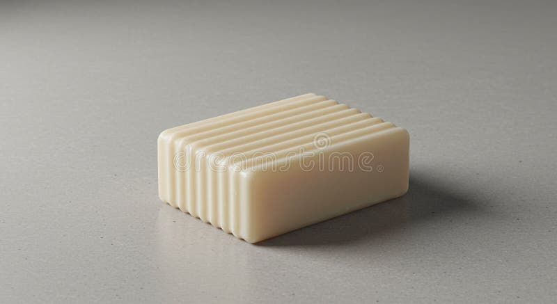 Rectangular Beige Soap Bar on a Smooth Surface. the Soap Features ...