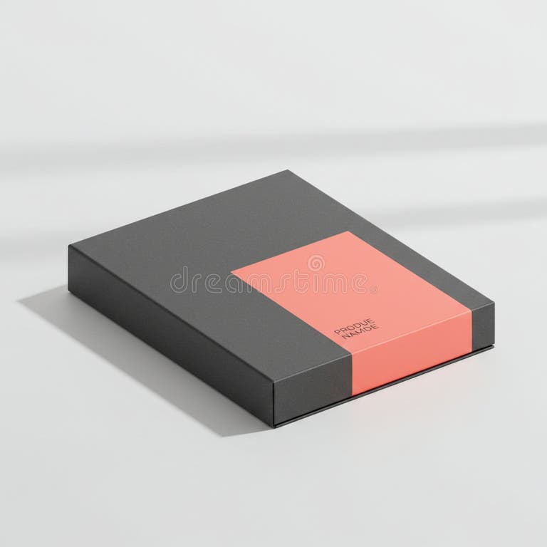 Rectangular Black Box with a Flat Surface and Sharp Edges, Featuring a ...