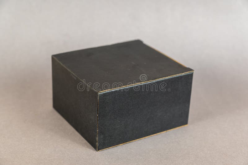 Black Rectangular Box Wrapped in Black Film Stock Photo - Image of ...