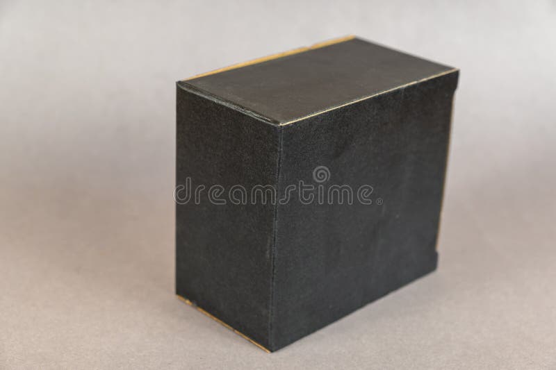Black Rectangular Box Wrapped in Black Film Stock Photo - Image of ...