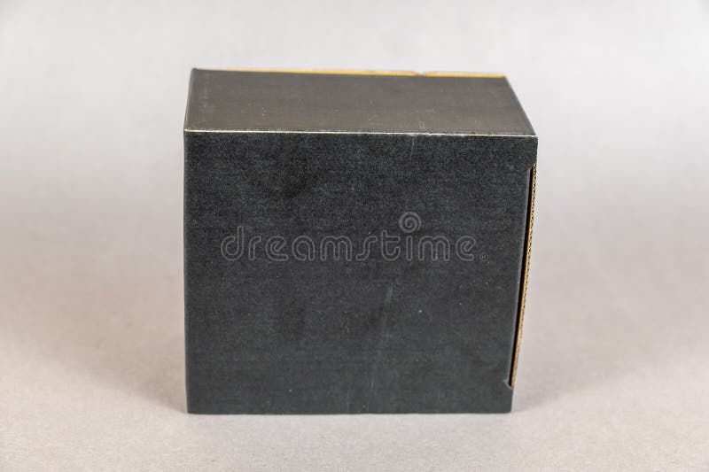 Black Rectangular Box Wrapped in Black Film Stock Photo - Image of ...
