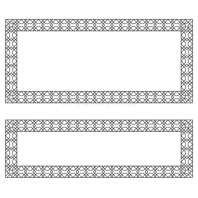 Rectangular Black Frames, Geometric Pattern. Stock Vector ...