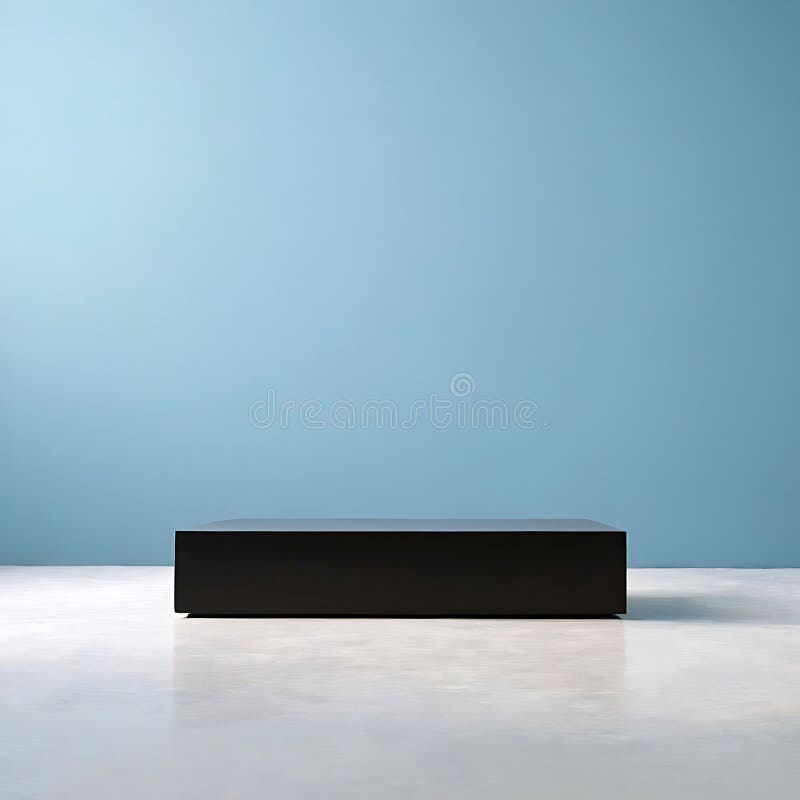 Background for Product Presentation - Rectangular Black Podium on a ...