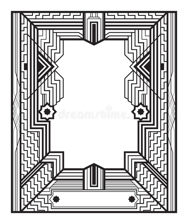 Rectangular Black Retro Frame Stock Vector - Illustration of ...
