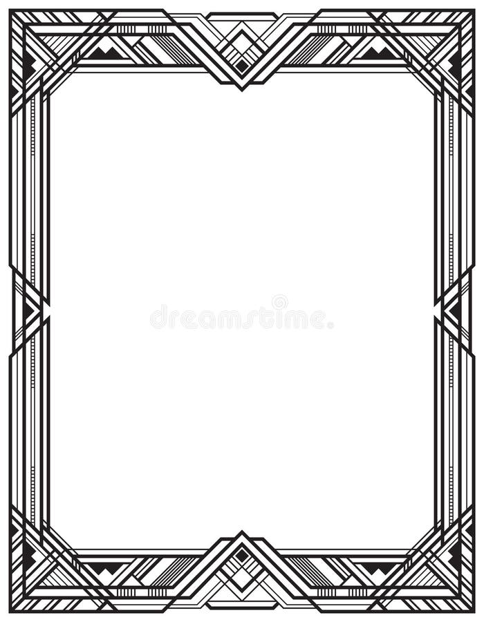 Rectangular Black Retro Frame Stock Vector - Illustration of geometric ...