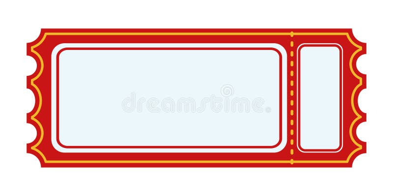 Rectangular Blank Vintage Ticket Stock Vector - Illustration of ...