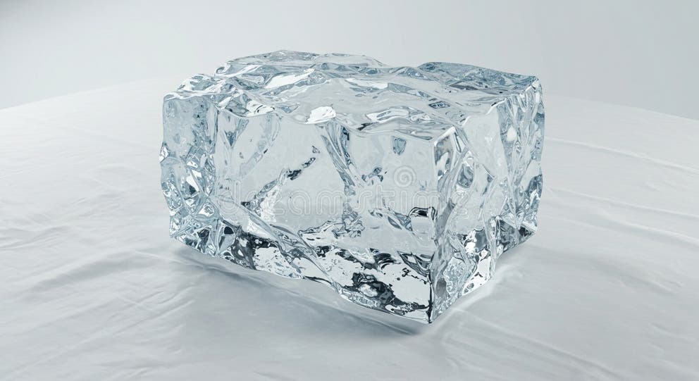A Rectangular Block of Ice Rests on a Smooth Surface. the Ice is ...