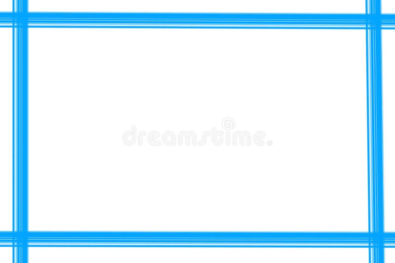 Rectangular Blue Banner Frames, Borders, Painted on Transparent ...