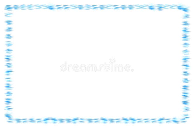 Rectangular Blue Banner Frames, Borders, Painted on Transparent ...