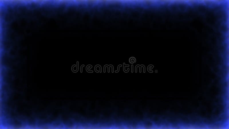 Rectangular Blue Frame on the Edge of the Frame of Blazing Tongues of ...