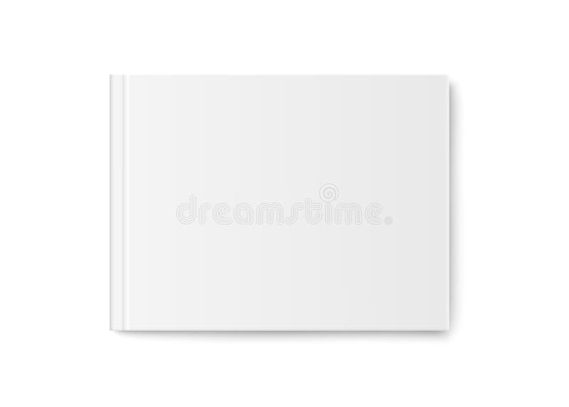 Rectangular Book Cover Mockup Isolated on White Background, Top View ...