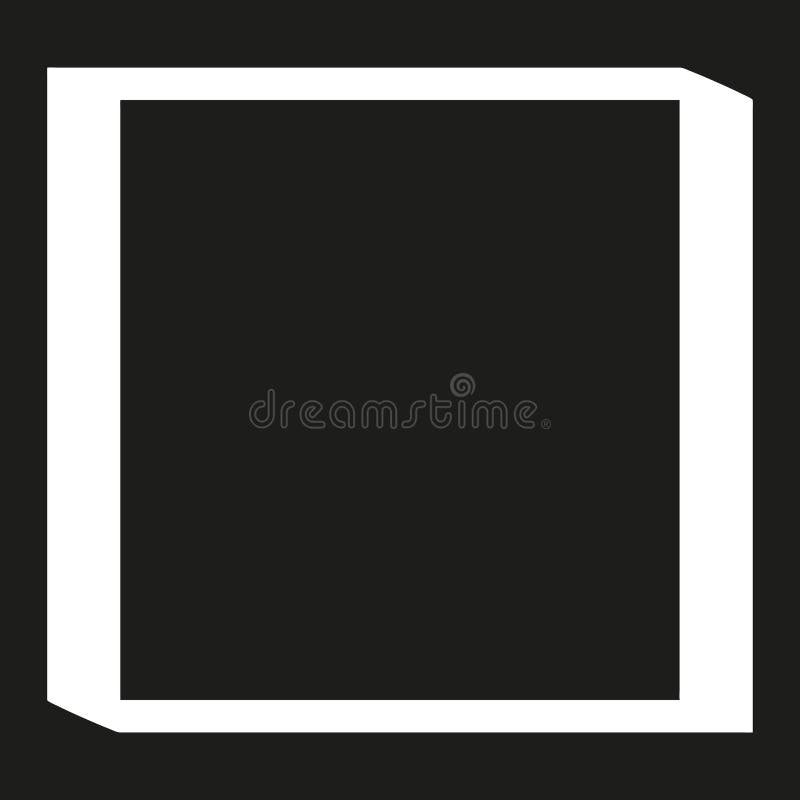 Rectangular Border Icon. Frame Shape. Black Outline Square Design ...