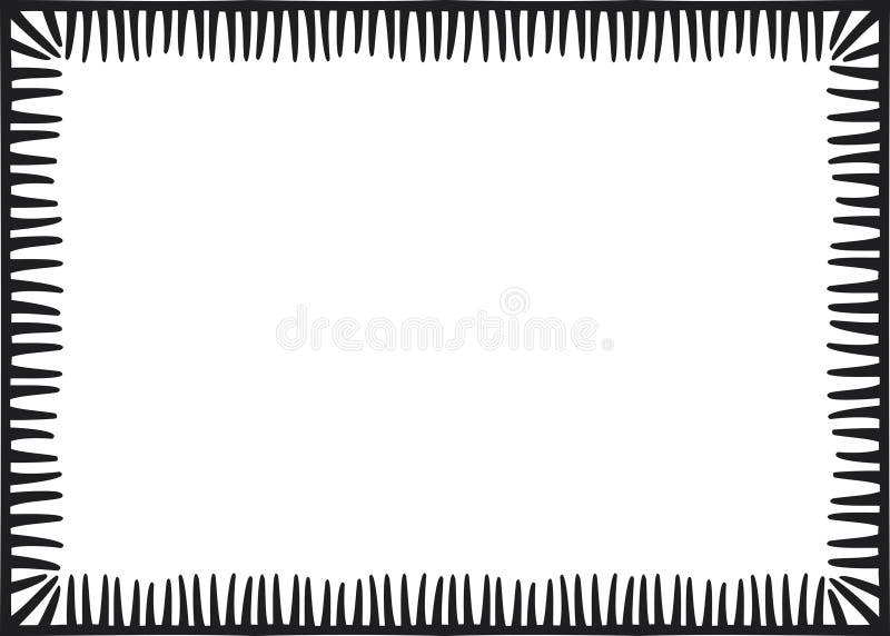 Rectangular Border Made with Strokes Joined To a Line Stock ...