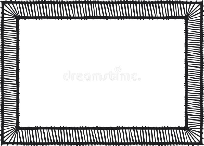 Rectangular Border with Many Lines Crossing Over Two Lines Stock Photo ...