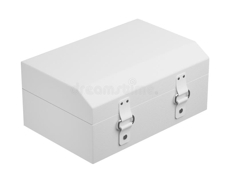 Rectangular Box Covered with White Fabric Pattern Looks Beautiful and ...