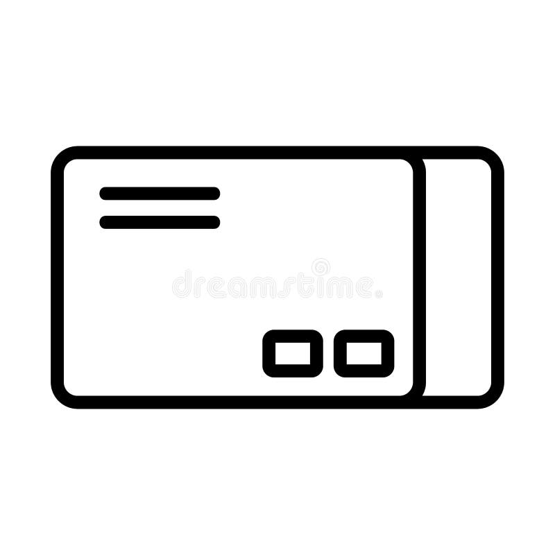 Rectangular Box Icon Vector. Isolated Contour Symbol Illustration Stock ...