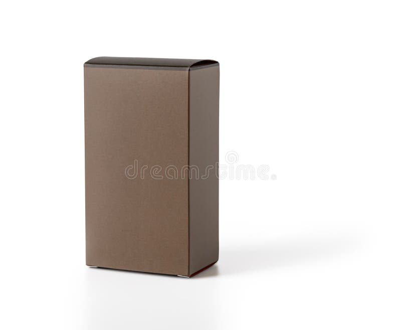 Rectangular Box of Noble Brown Color of Perfume for Men or Boy Isolated ...