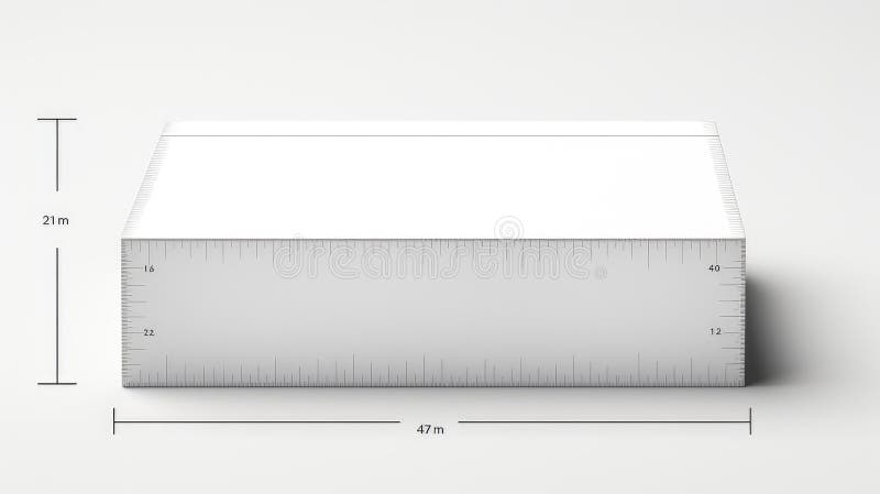 Rectangular box template stock illustration. Illustration of ...