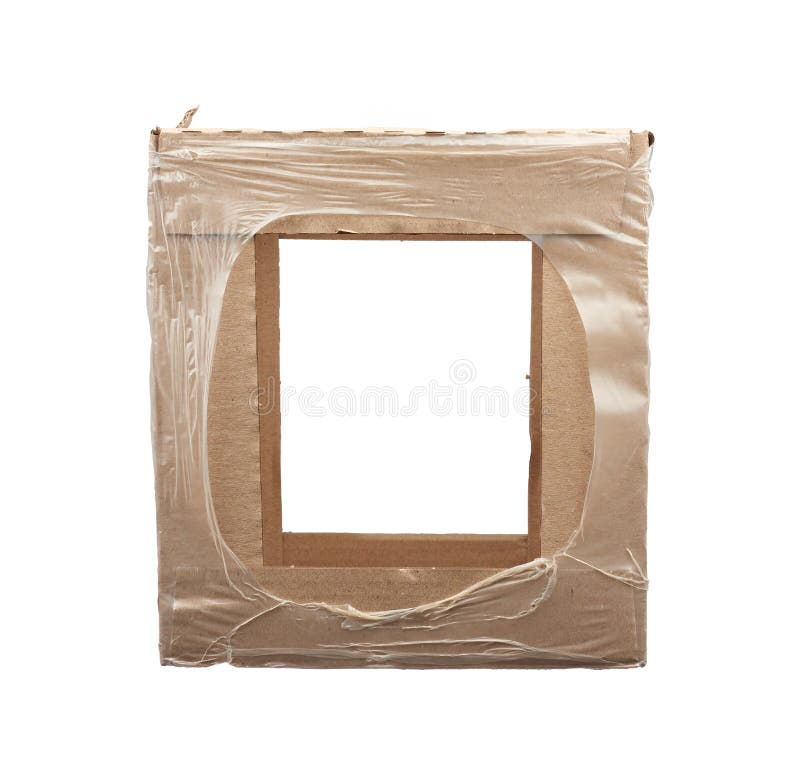 Rectangular Box Wrapped in Transparent Polyethylene, Box for ...