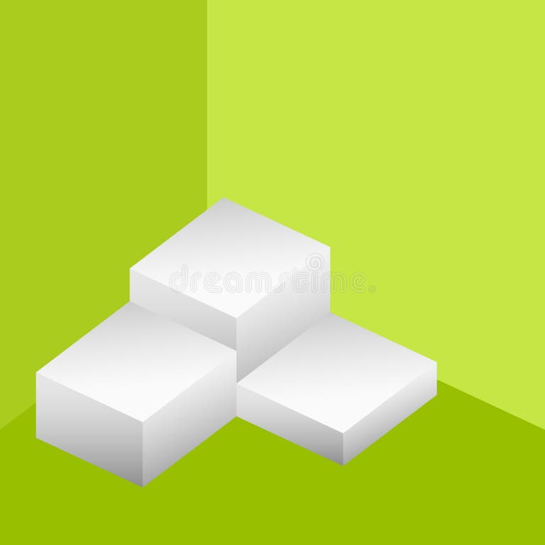 Rectangular Boxes for Demonstration Stock Vector - Illustration of flat ...