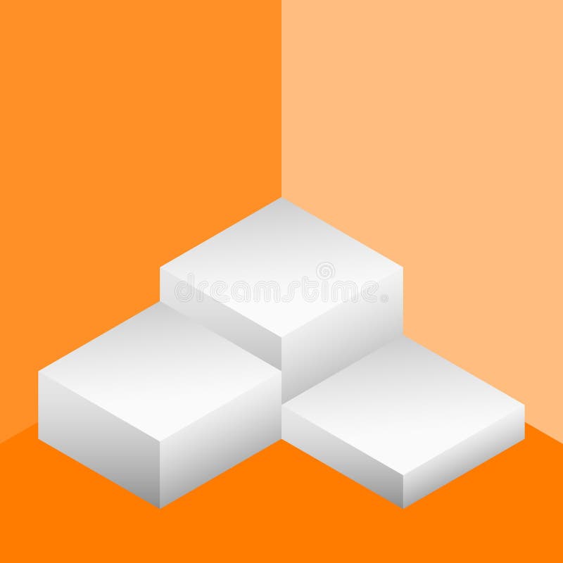 Rectangular Boxes for Demonstration Stock Vector - Illustration of ...