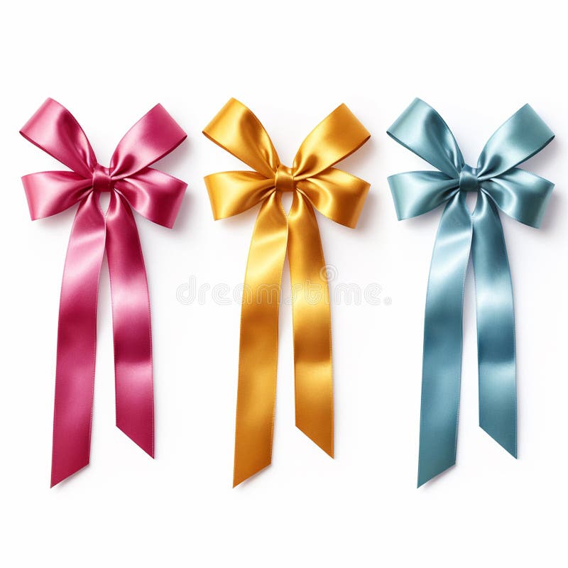 Rectangular Breast Cancer Awareness Ribbon on White Background Stock ...