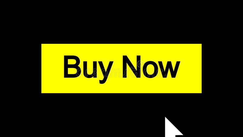 Rectangular Buy Now Button Animation, Black and Yellow Stock Video ...
