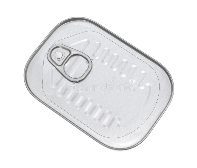 Rectangular Can of Food on a White Background. Stock Image - Image of ...